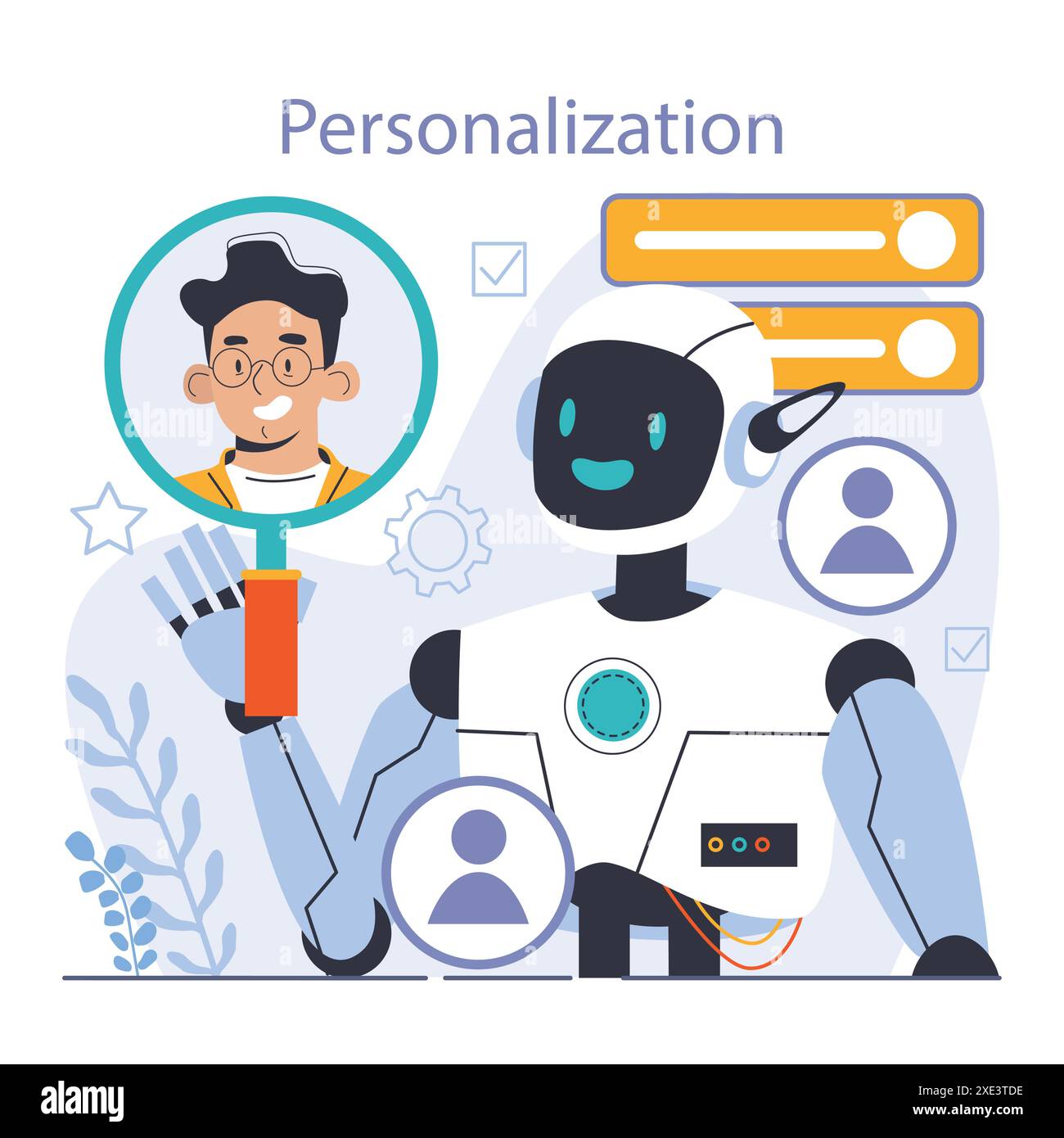 Chat bot. AI-powered customer service. Online consultation with artificial neural network ...