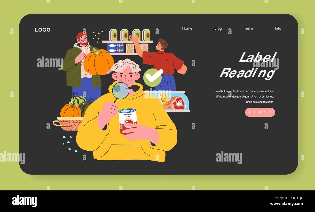 Low Histamine Diet concept. People examining food labels for histamine ...