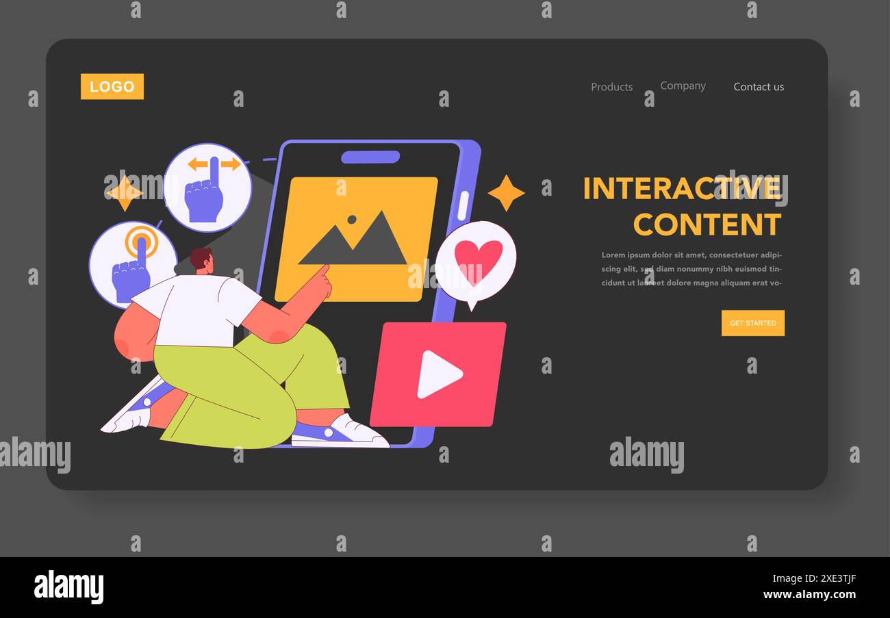 Social Media Marketing concept. Engaging online audience with ...