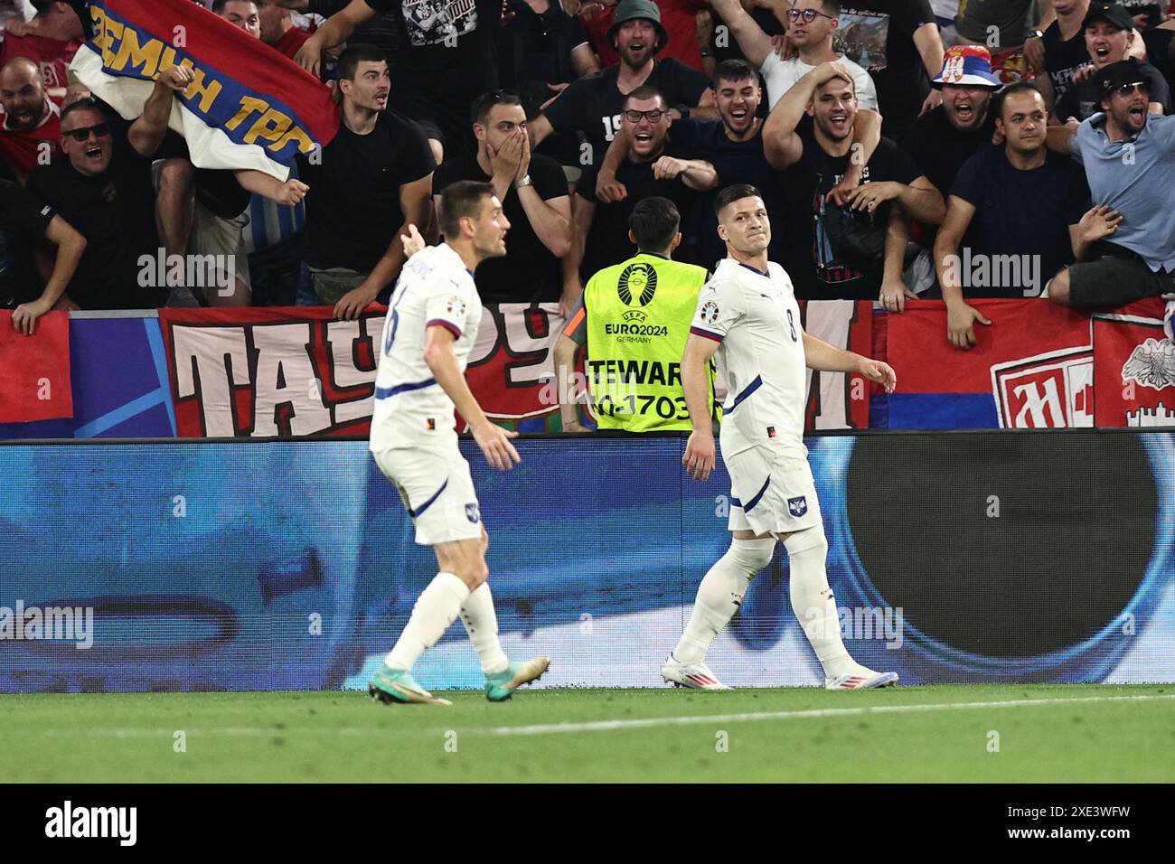 Luka Jovic (Serbia)Nemanja Gudelj (Serbia) during the UEFA Euro Germany ...