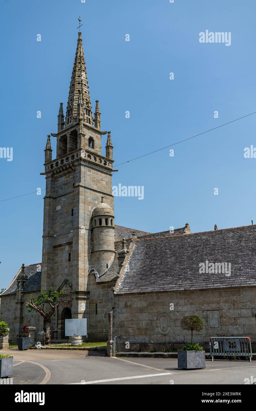 Enclosed parish in Pleyber-Christ in Brittany Stock Photo - Alamy