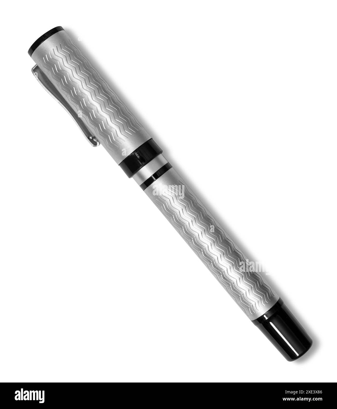 Modern fountain pen isolated on white background Stock Photo - Alamy