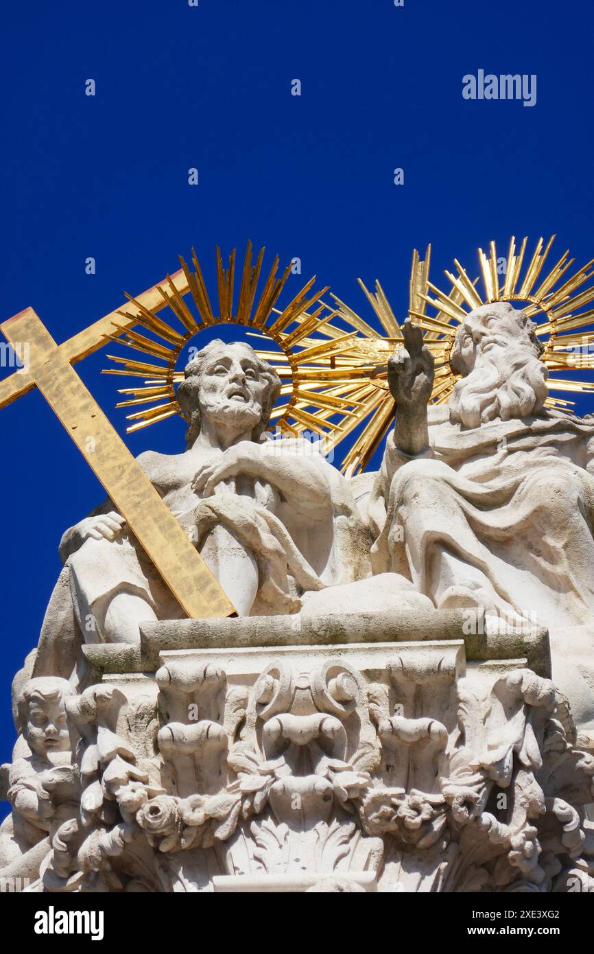 Trinity Column in Budapest, Hungary Stock Photo - Alamy