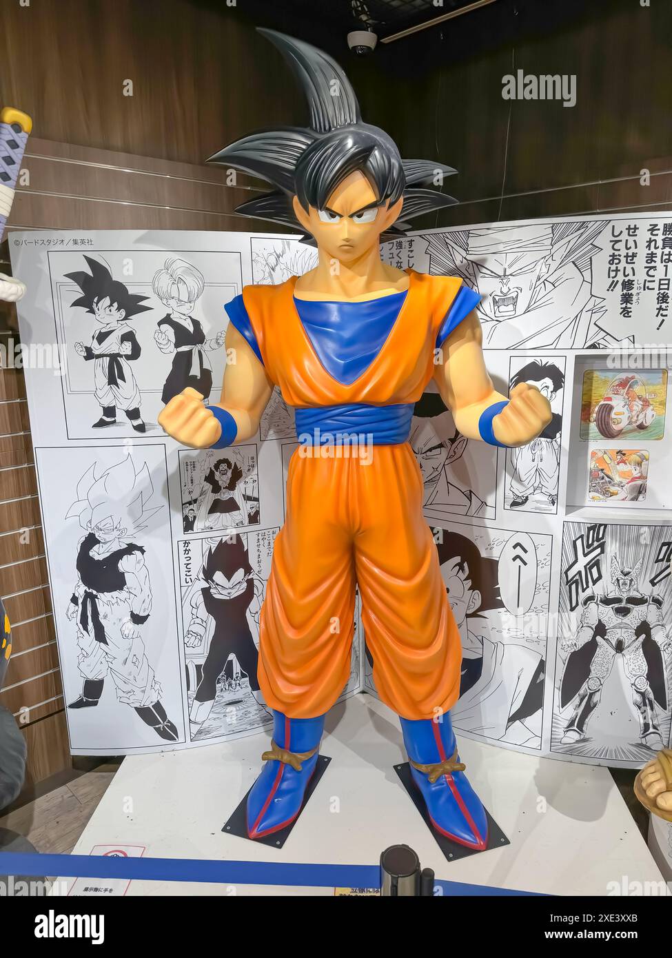 Kita Ward, Osaka, Japan. Dec 24, 2023. A human size model Goku from ...