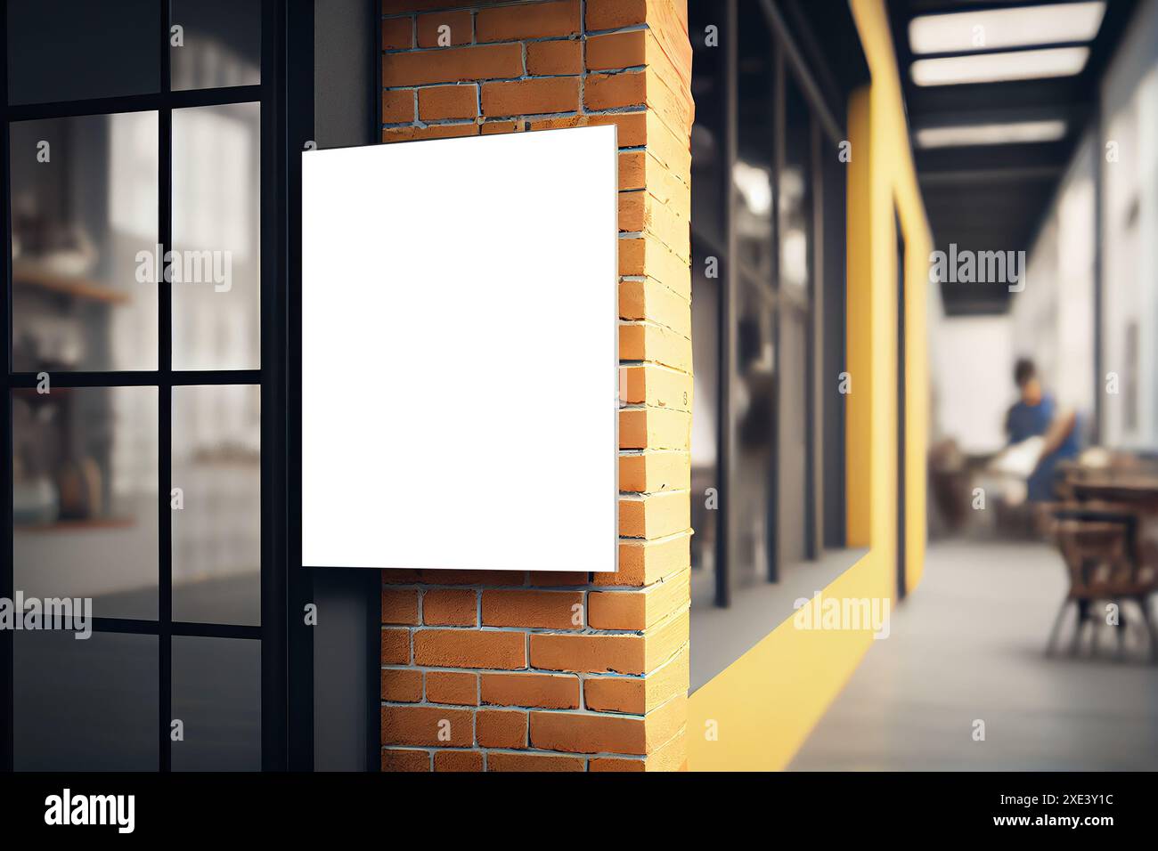 Outdoor store banner signage mockup - signboard for shop, store ...