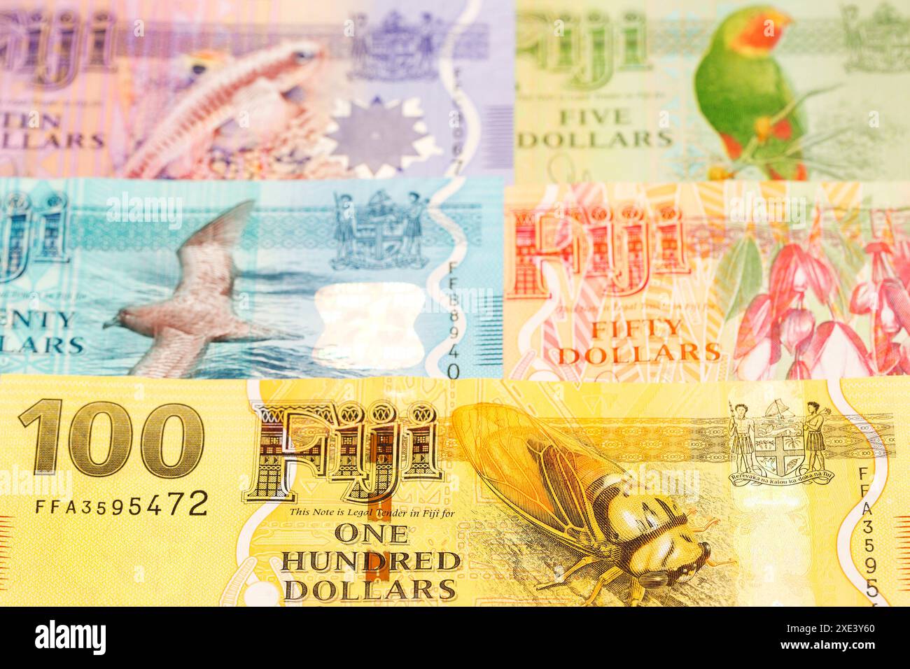 Fijian dollar a business background Stock Photo - Alamy