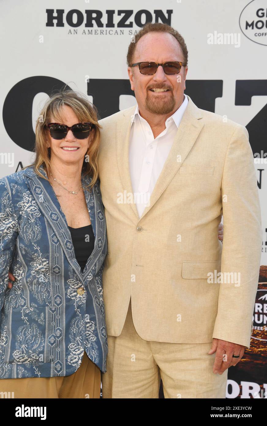 LOS ANGELES, CALIFORNIA - JUNE 24: Derek R. Hill (R) and guest attend ...