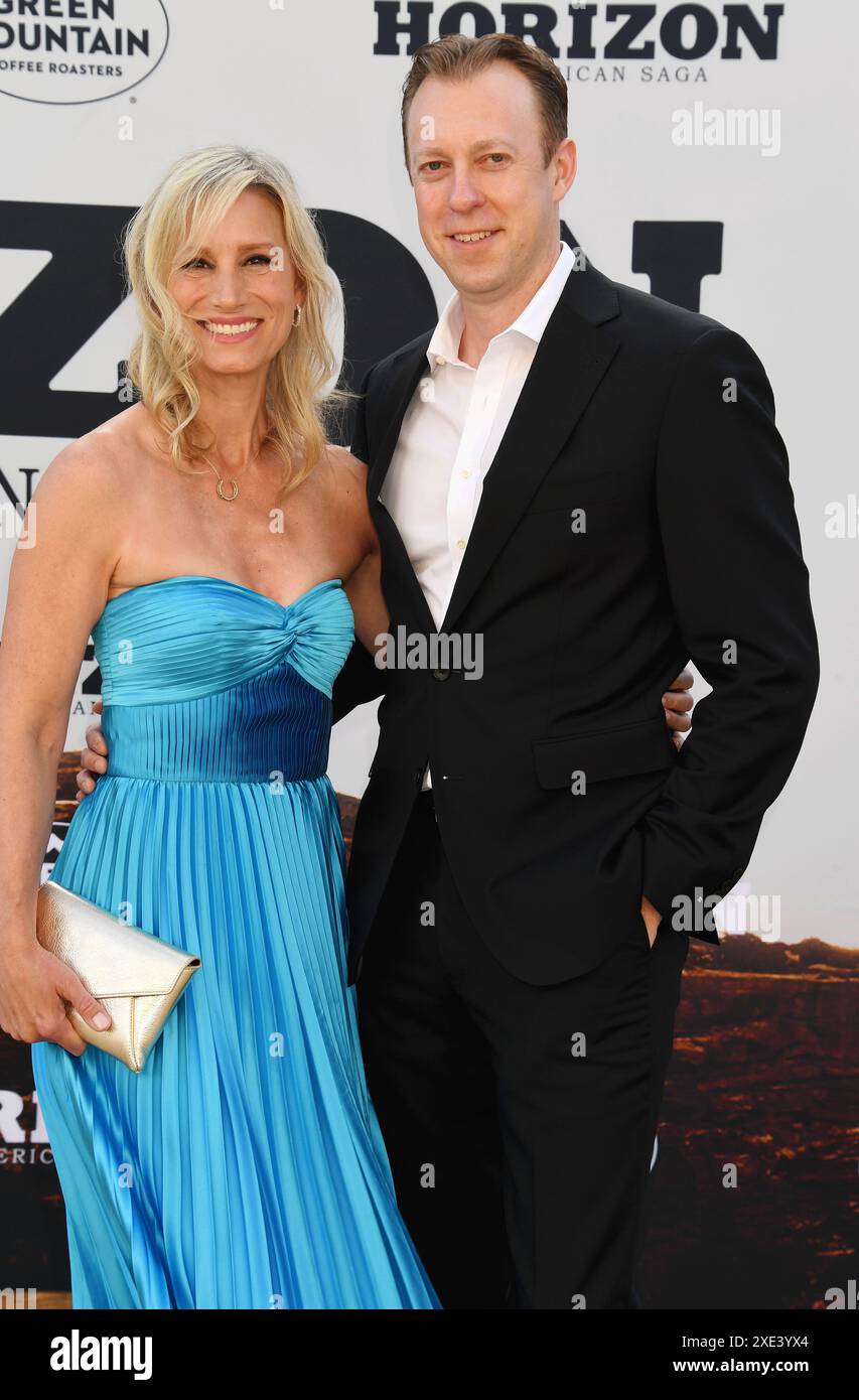 LOS ANGELES, CALIFORNIA - JUNE 24: Marc Debevoise (R) and guest attend ...