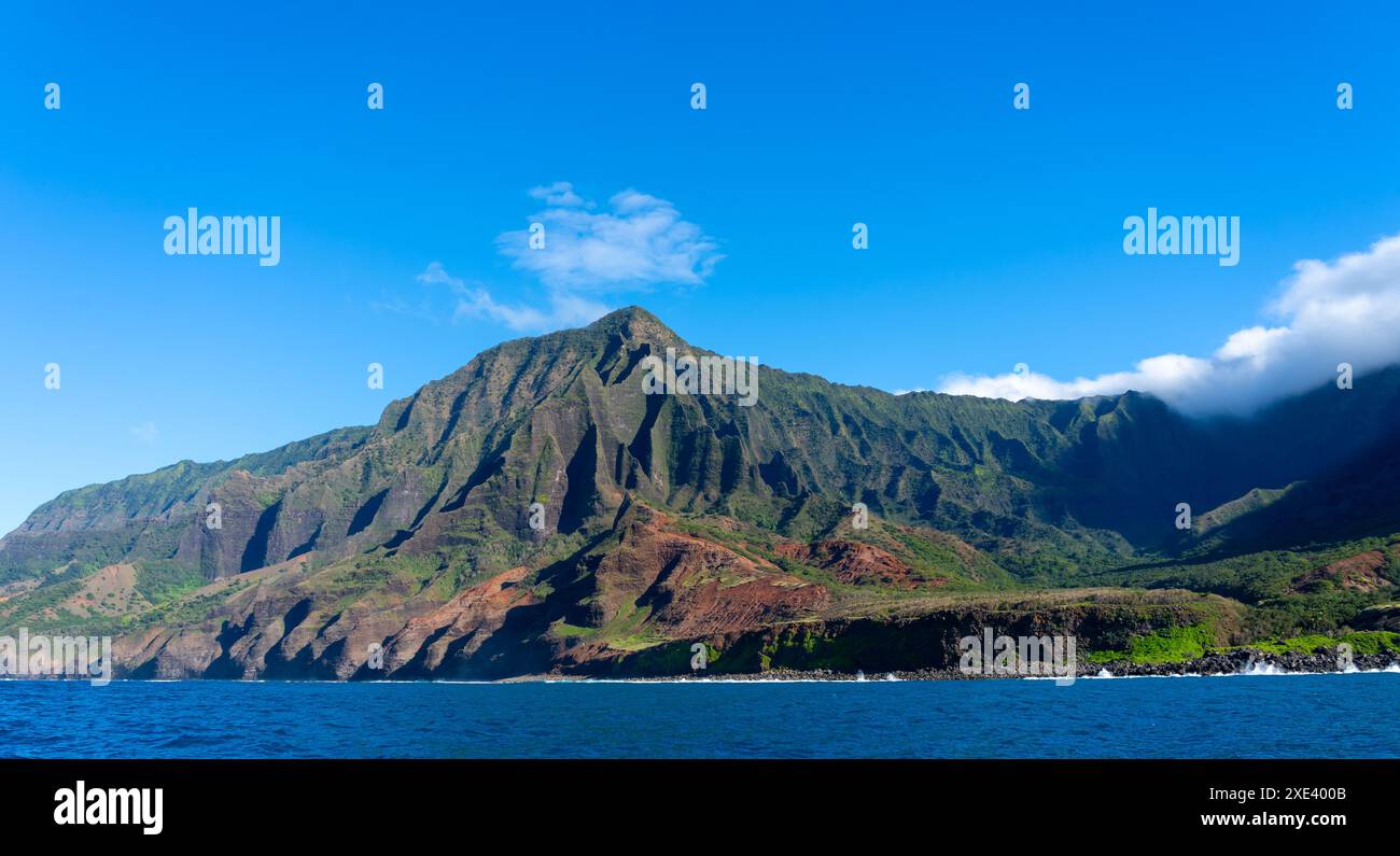 Na Pali Coast State Wilderness Park in Kauai, Hawaii, USA Stock Photo ...