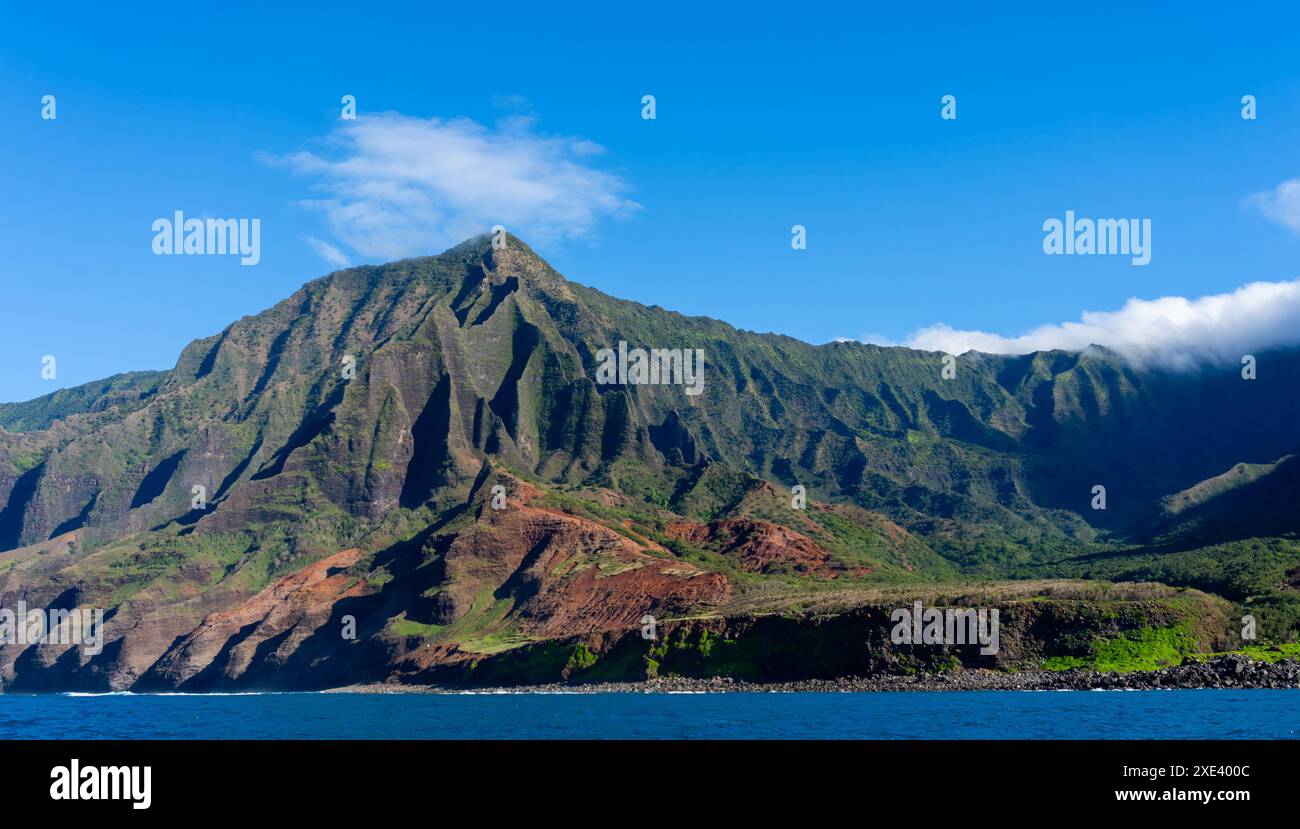 Na Pali Coast State Wilderness Park in Kauai, Hawaii, USA Stock Photo ...