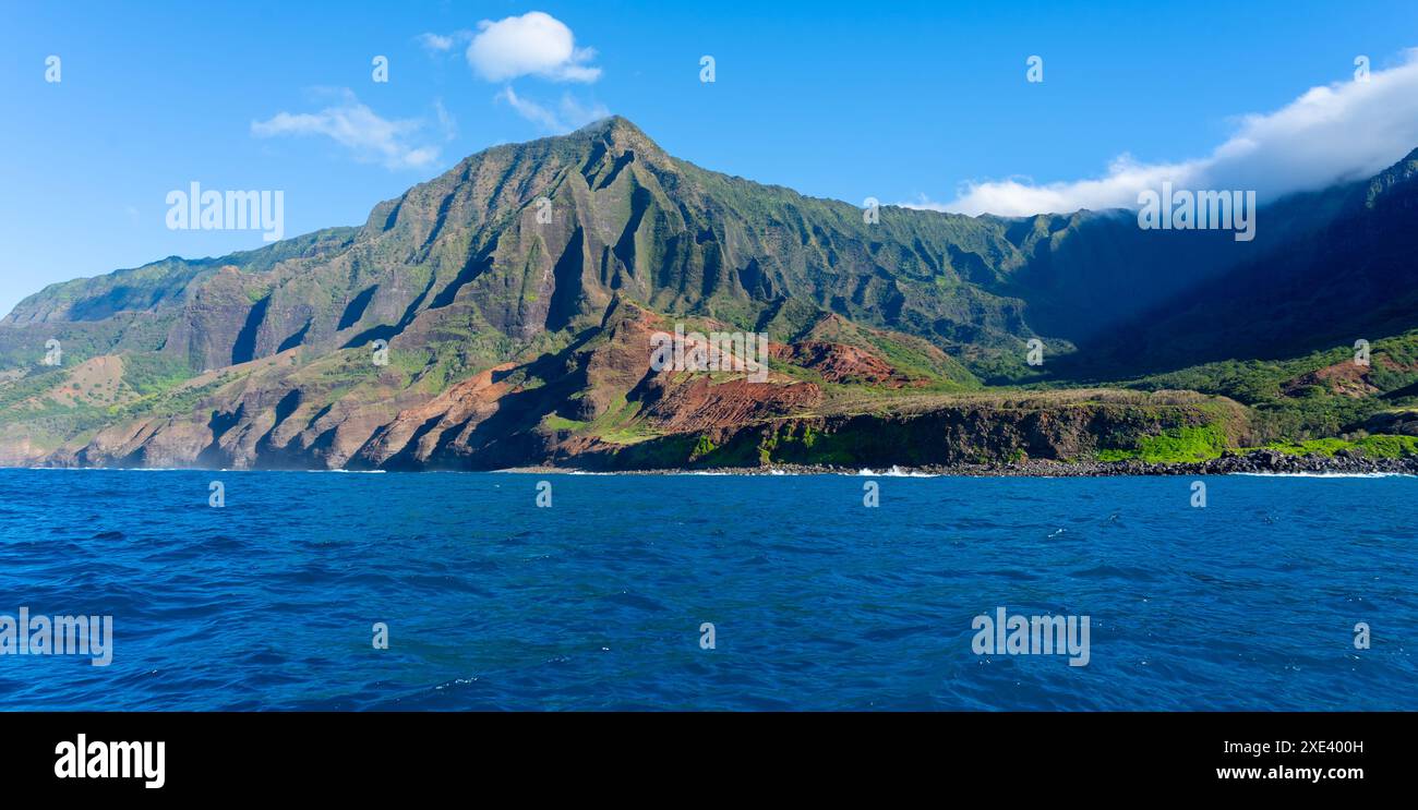 Na Pali Coast State Wilderness Park in Kauai, Hawaii, USA Stock Photo ...