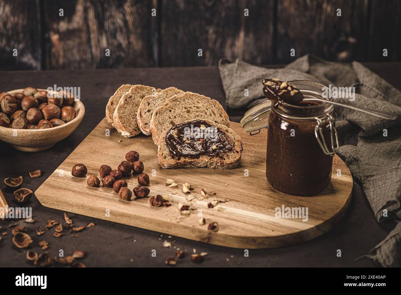 Vegan chocolate spread Stock Photo - Alamy