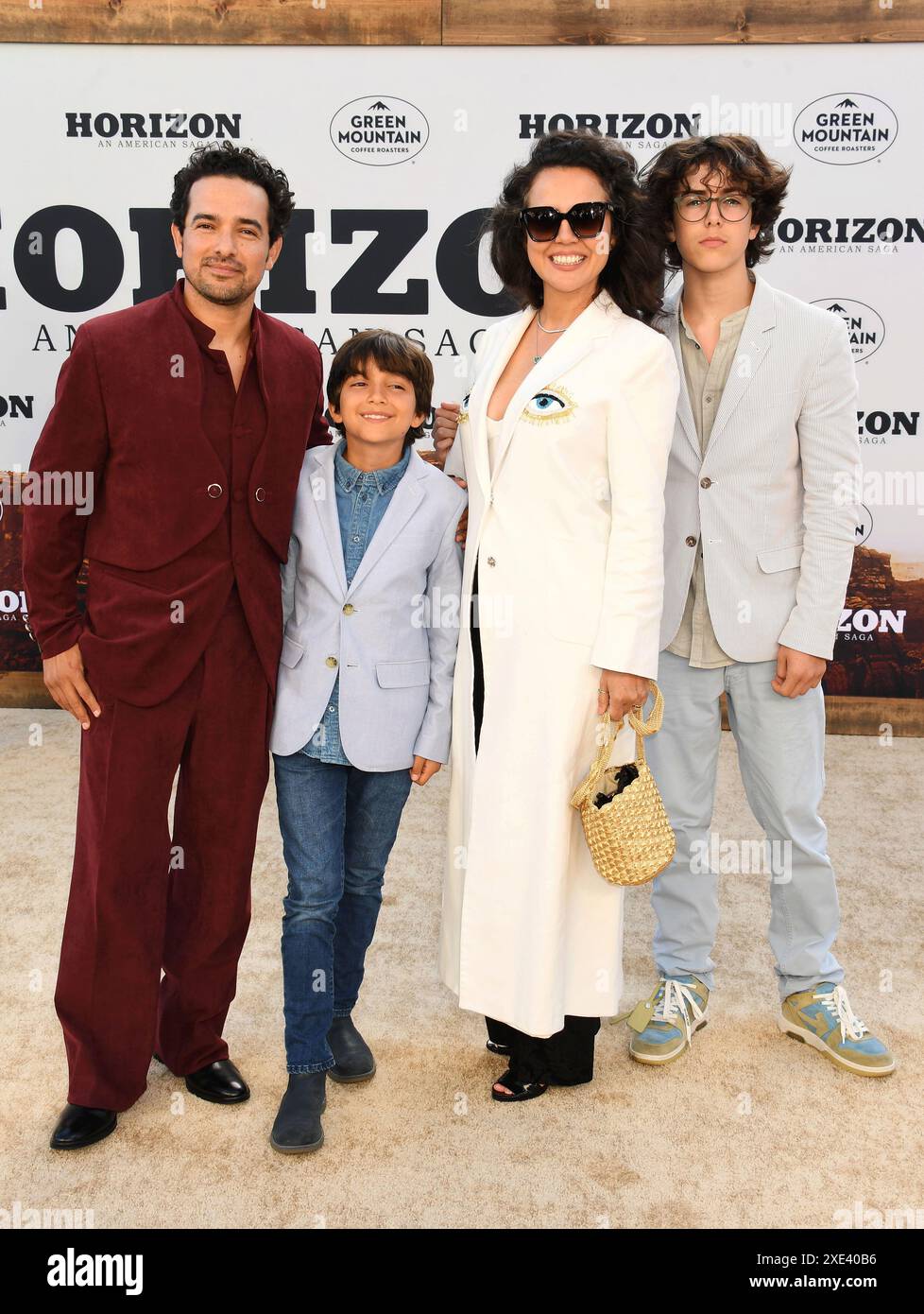 LOS ANGELES, CALIFORNIA - JUNE 24: Alejandro Edda (L) and family attend ...