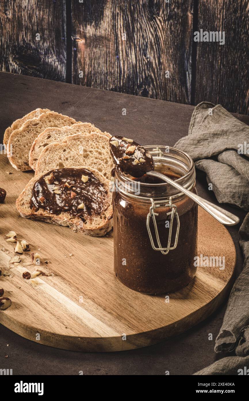 Vegan chocolate spread Stock Photo - Alamy