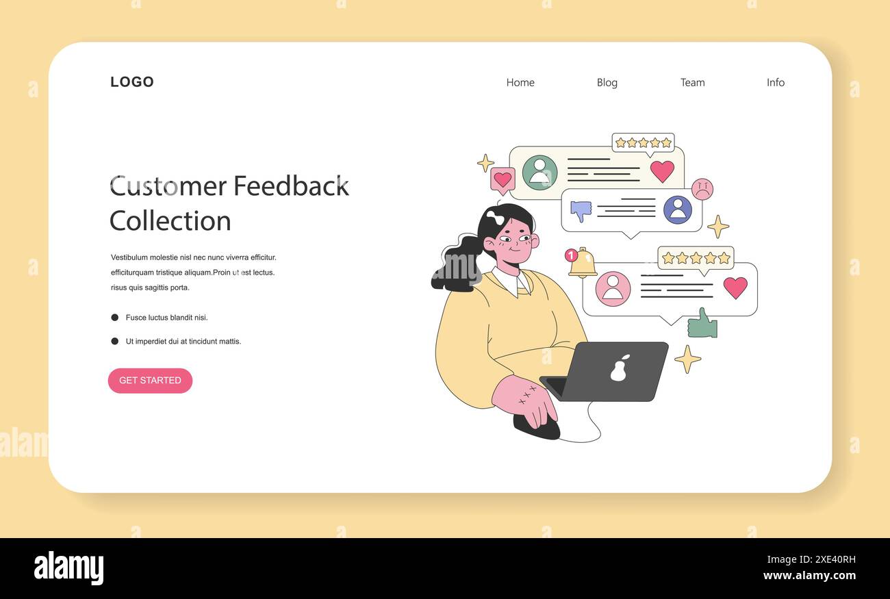 Digital Strategy concept. An illustration showcasing online customer ...