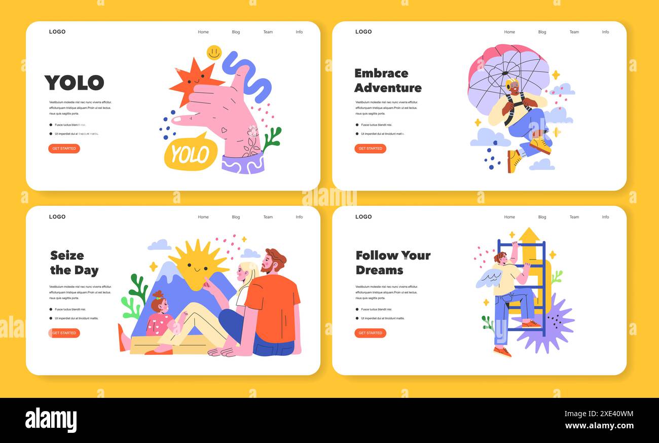 YOLO set. Celebrating life's moments and embracing adventures. Seize ...