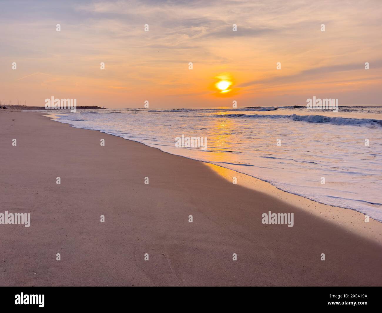 Landscape of Furadouro beach Stock Photo - Alamy
