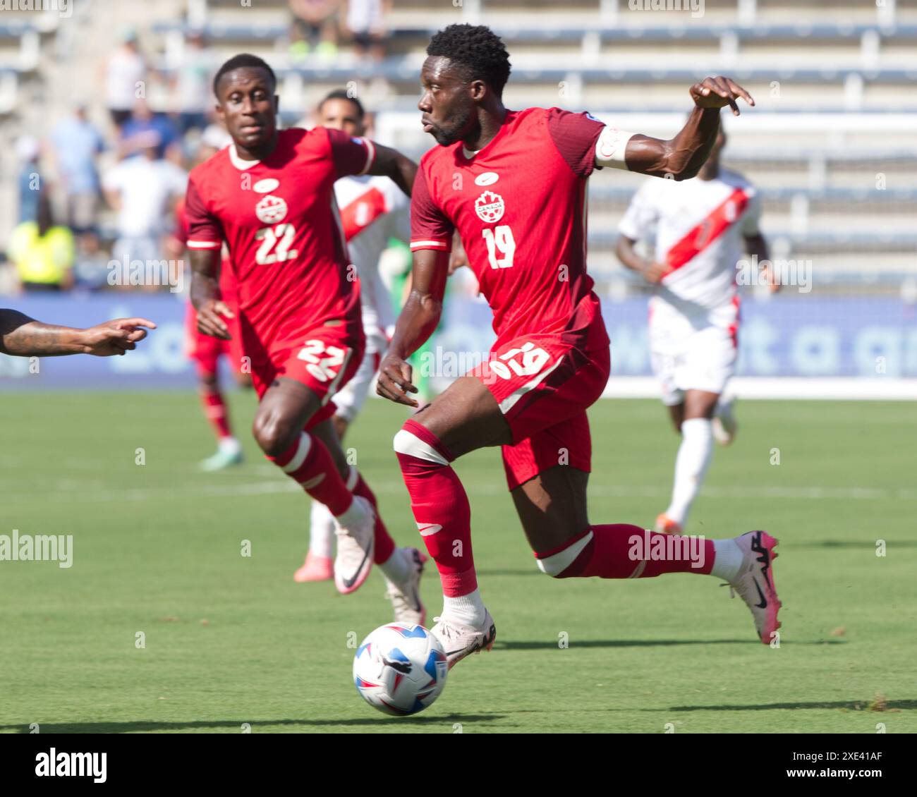 Kansas City, Kansas, USA. 11th June, 2024. Team Peru and Team Canada ...