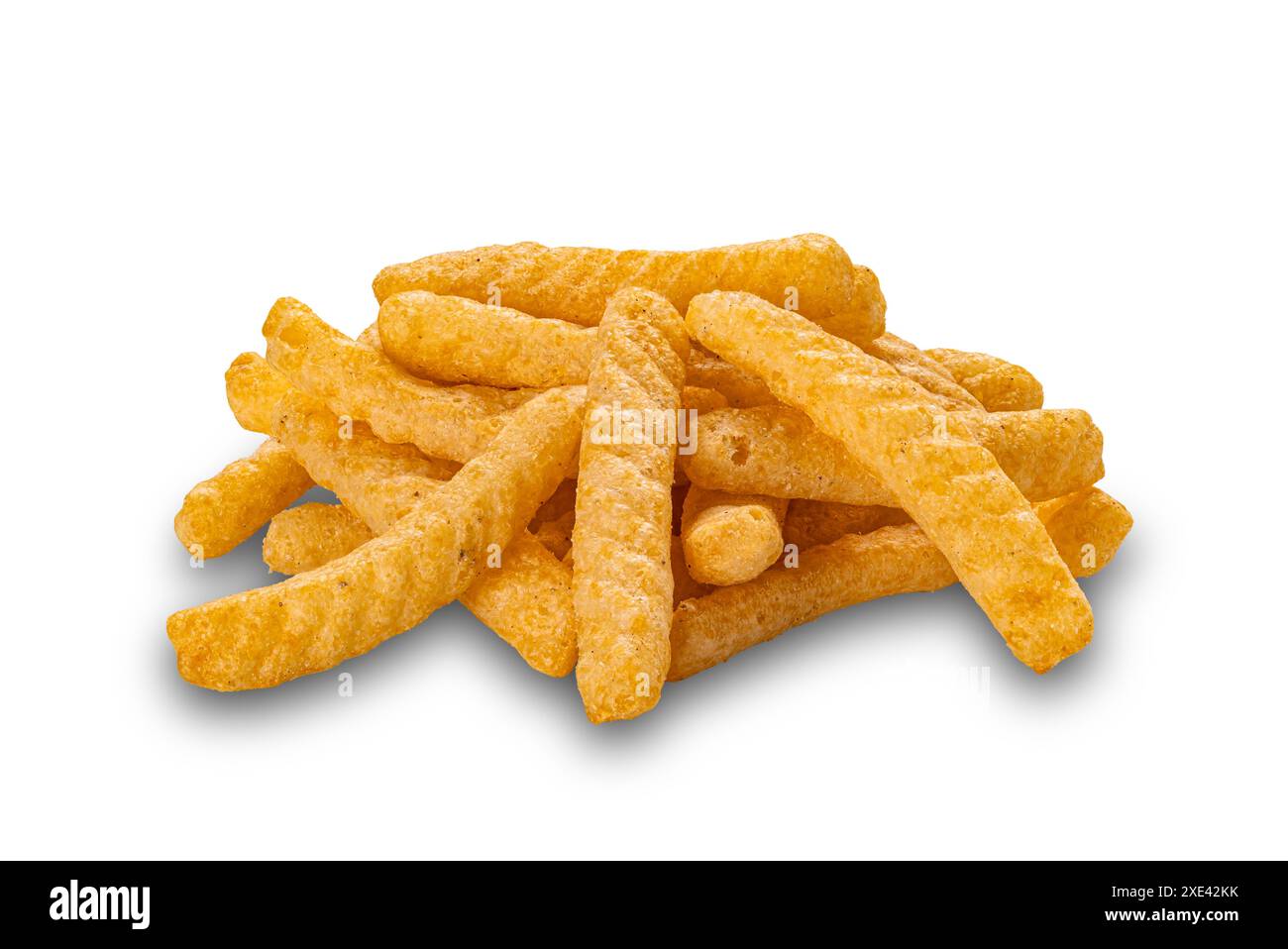 Pile of crispy finger chip prawn cracker Stock Photo - Alamy