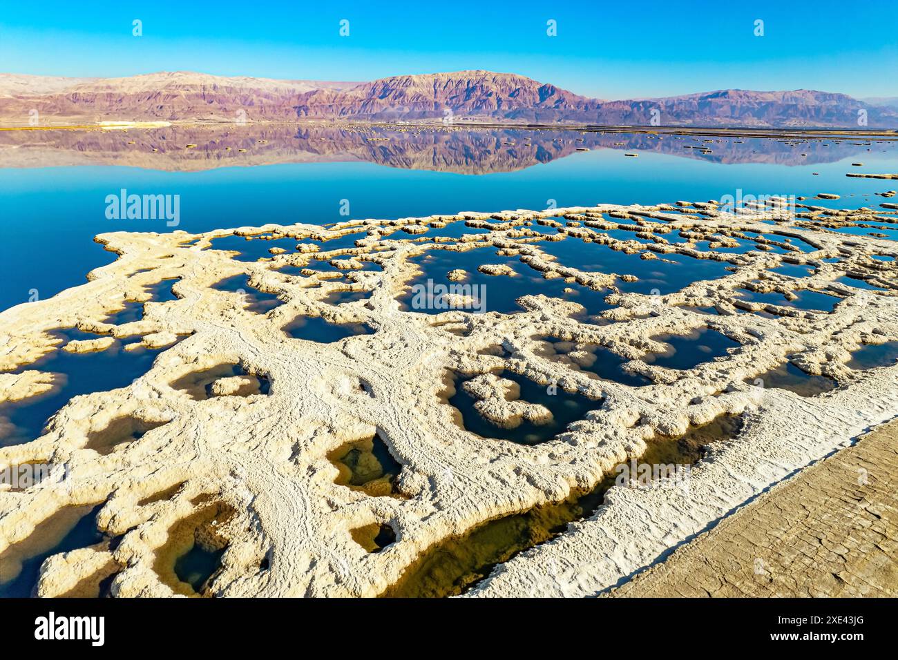 The salt forms bizarre patterns Stock Photo - Alamy