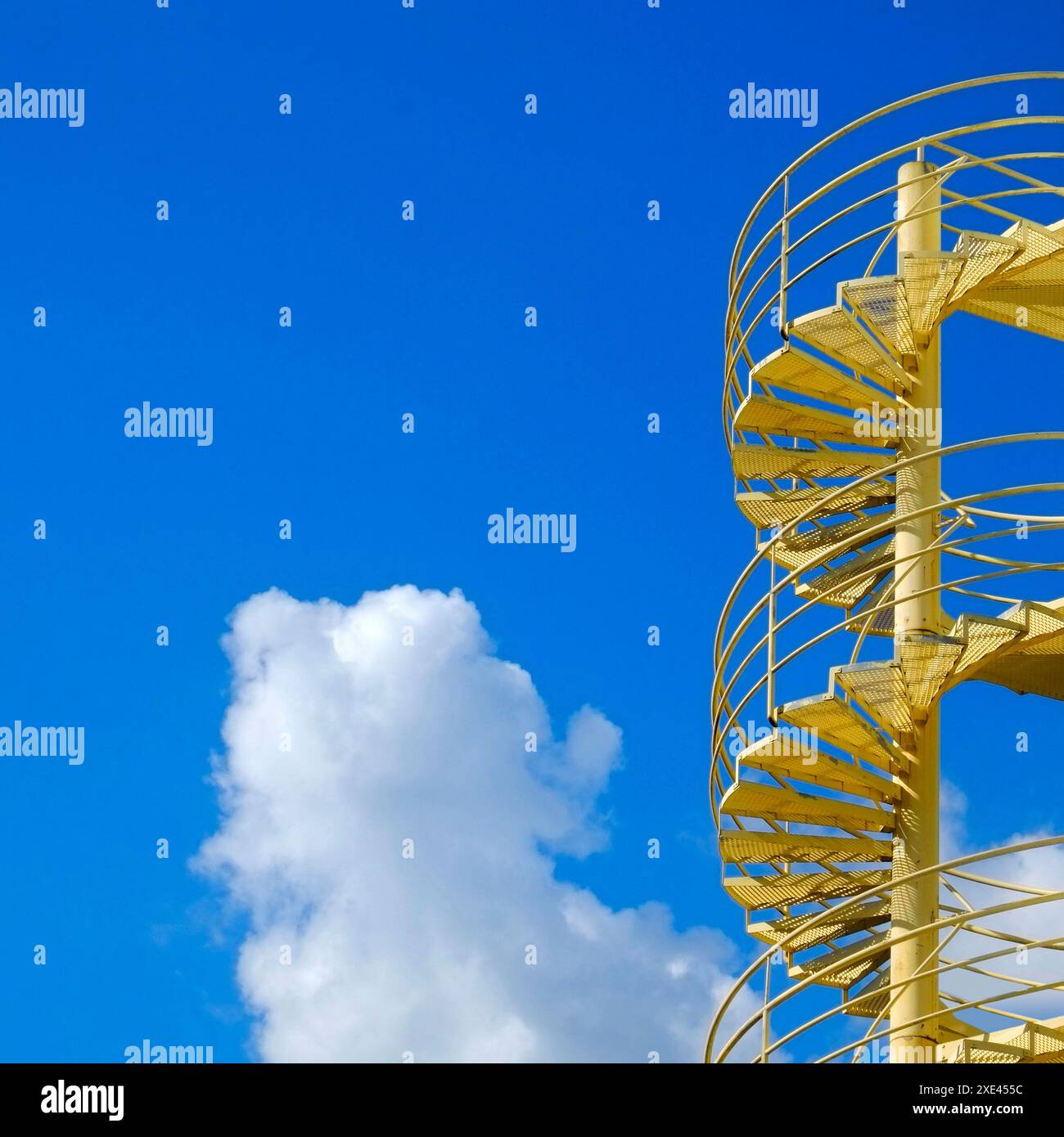 Blue spiral stairs hi-res stock photography and images - Alamy