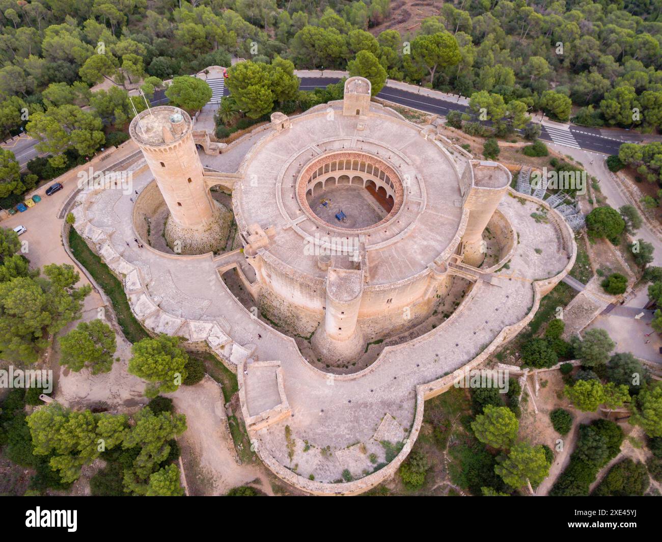 Castillo de Bellver Stock Photo - Alamy