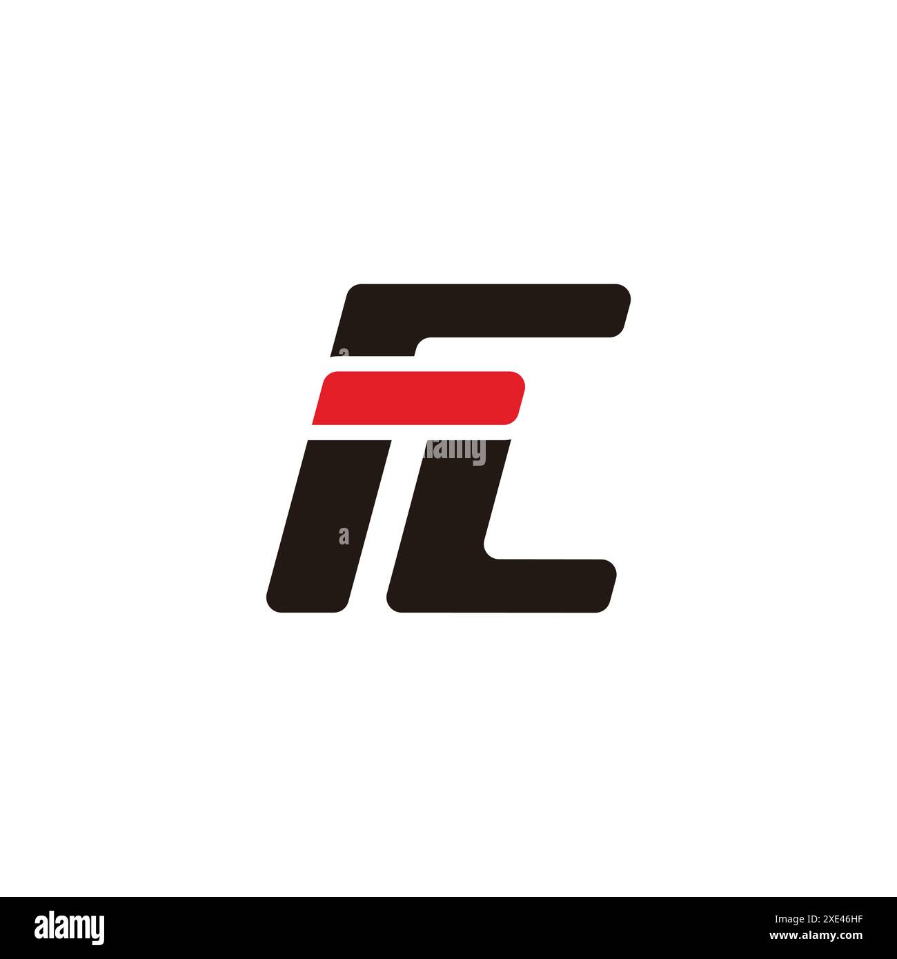 letter fl motion line simple logo vector Stock Vector Image & Art - Alamy