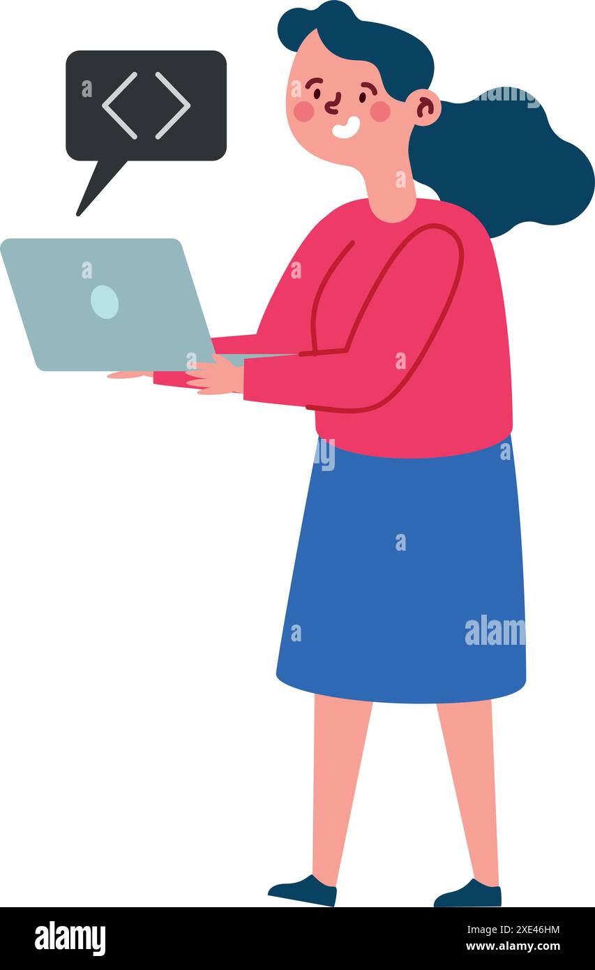 Female programer hi-res stock photography and images - Alamy