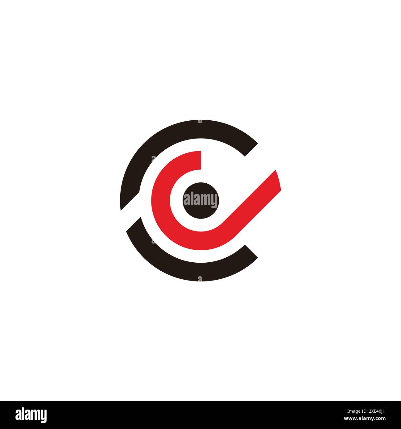 letter cj round rotate logo vector Stock Vector Image & Art - Alamy