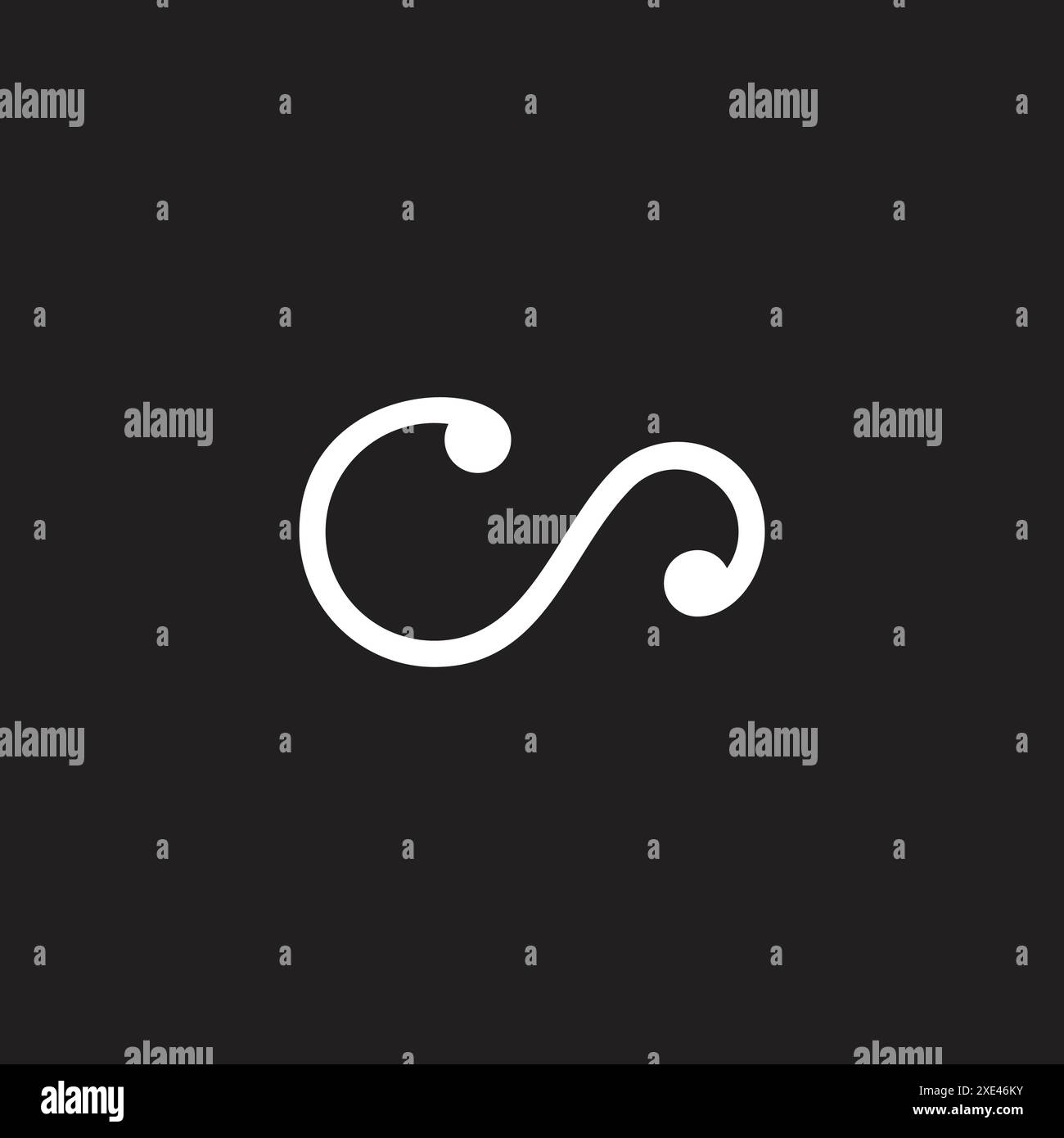 letter co loop curves simple logo vector Stock Vector Image & Art - Alamy