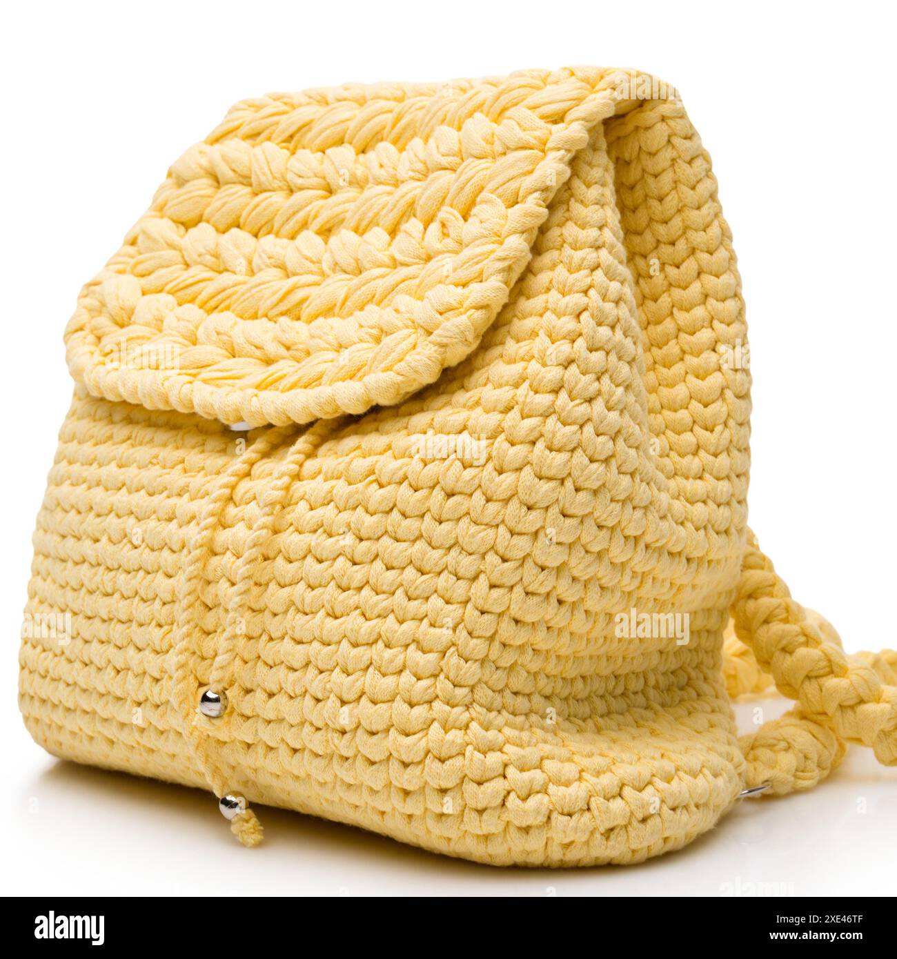 Isolated view of knitted backpack Stock Photo - Alamy
