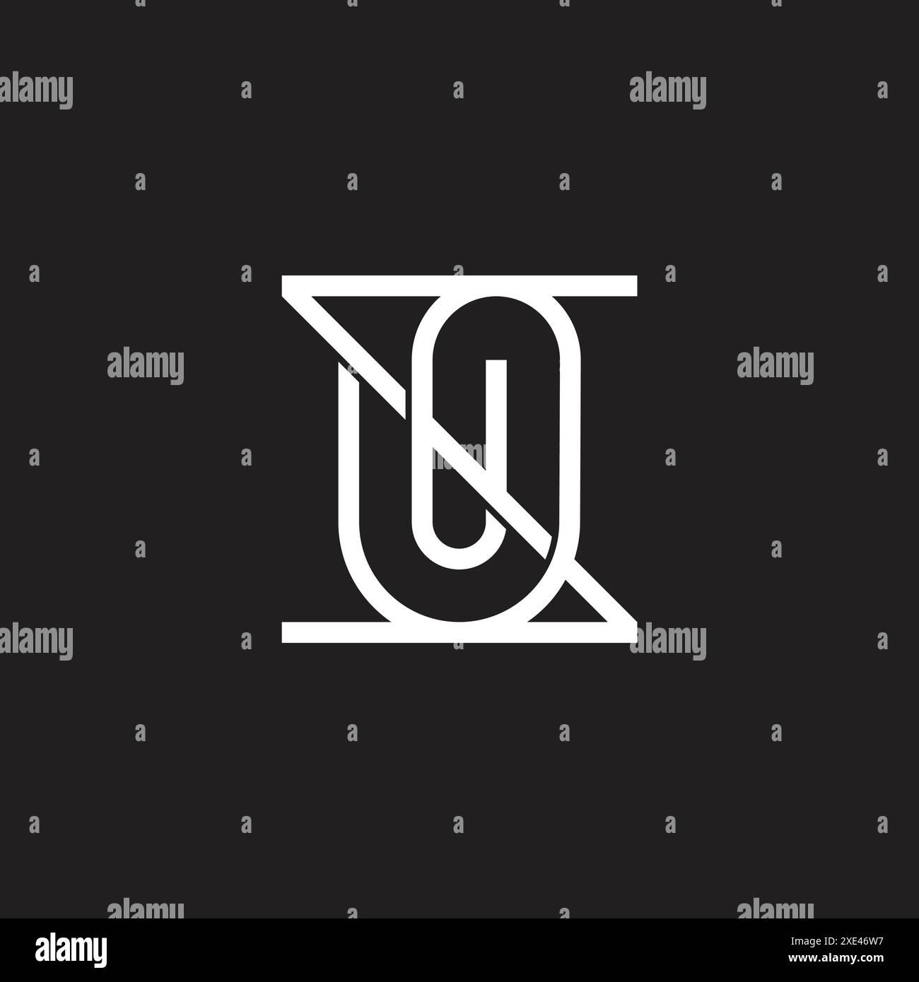 letter s paper clip thin line simple logo vector Stock Vector Image ...