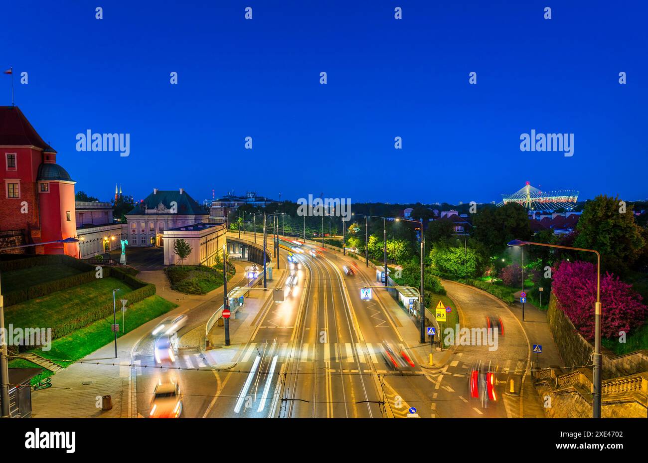 Road in Warsaw Stock Photo - Alamy
