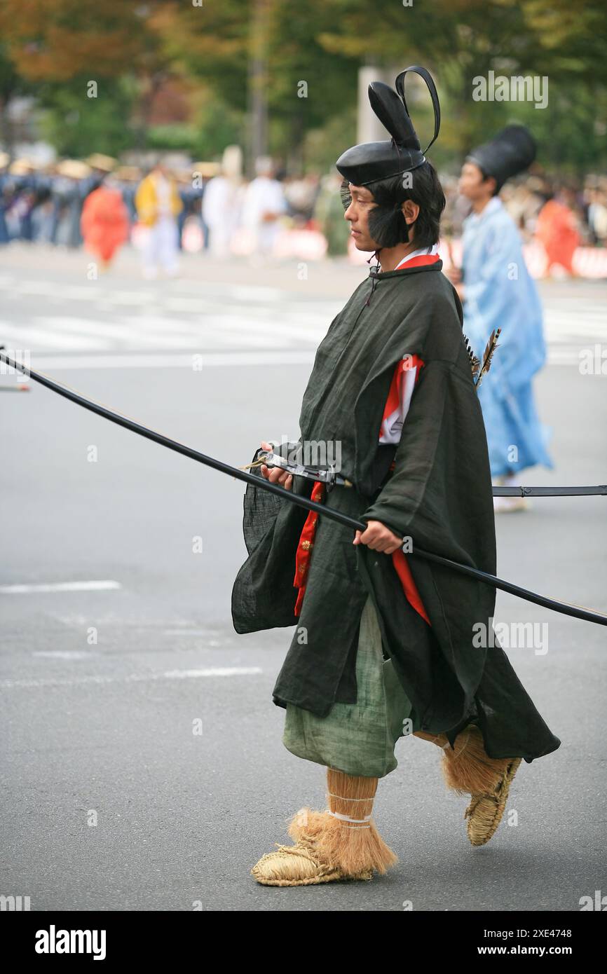 Noble of Fujiwara family the Jidai Festival. Kyoto. Japan Stock Photo ...