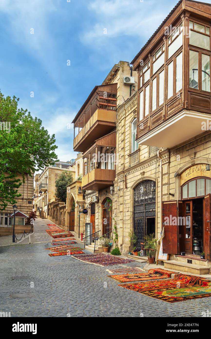 Street in Old City Baku, Azerbaijan Stock Photo - Alamy