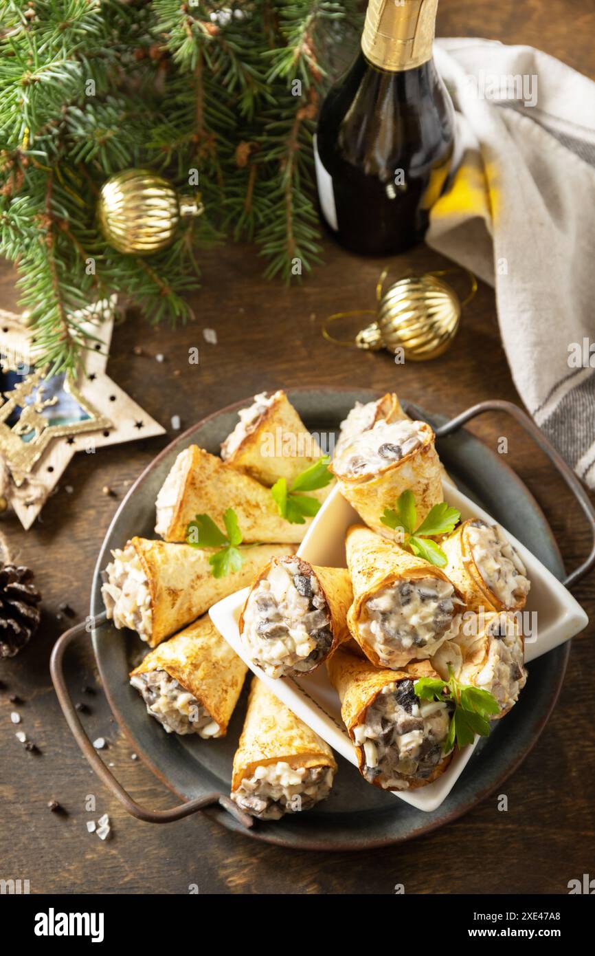 Cone appetizers hi-res stock photography and images - Alamy