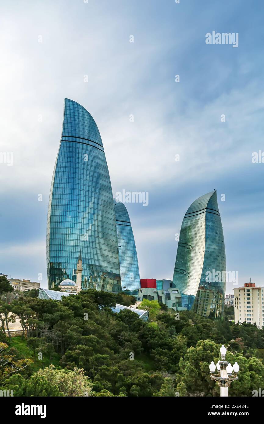 Flame Towers, Baku, Azerbaijan Stock Photo - Alamy