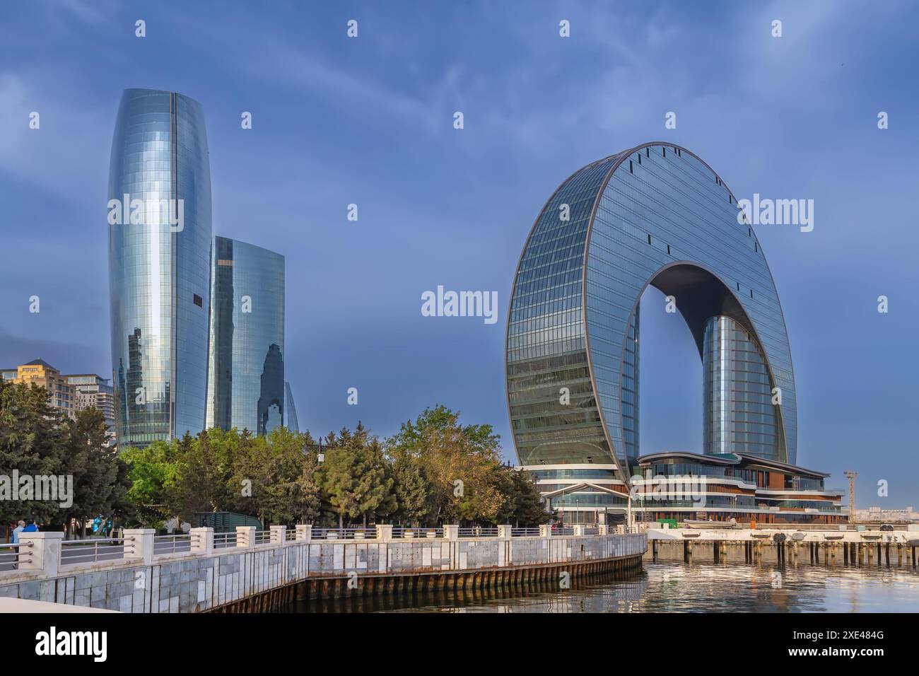 Buildings on Baku Boulevard, Azerbaijan Stock Photo - Alamy