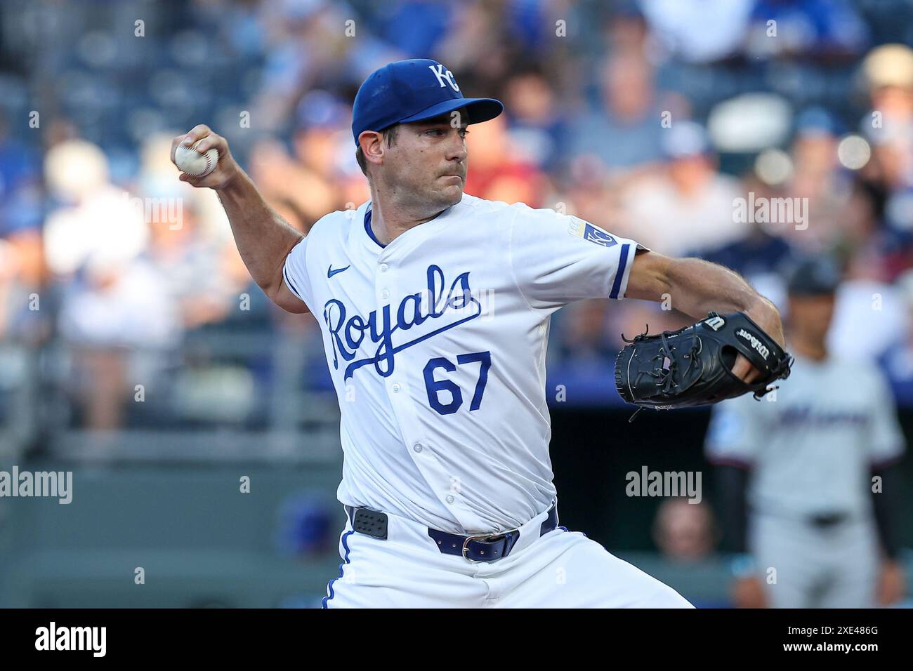 Kansas City, MO, USA. 25th June, 2024. Kansas City Royals starting ...