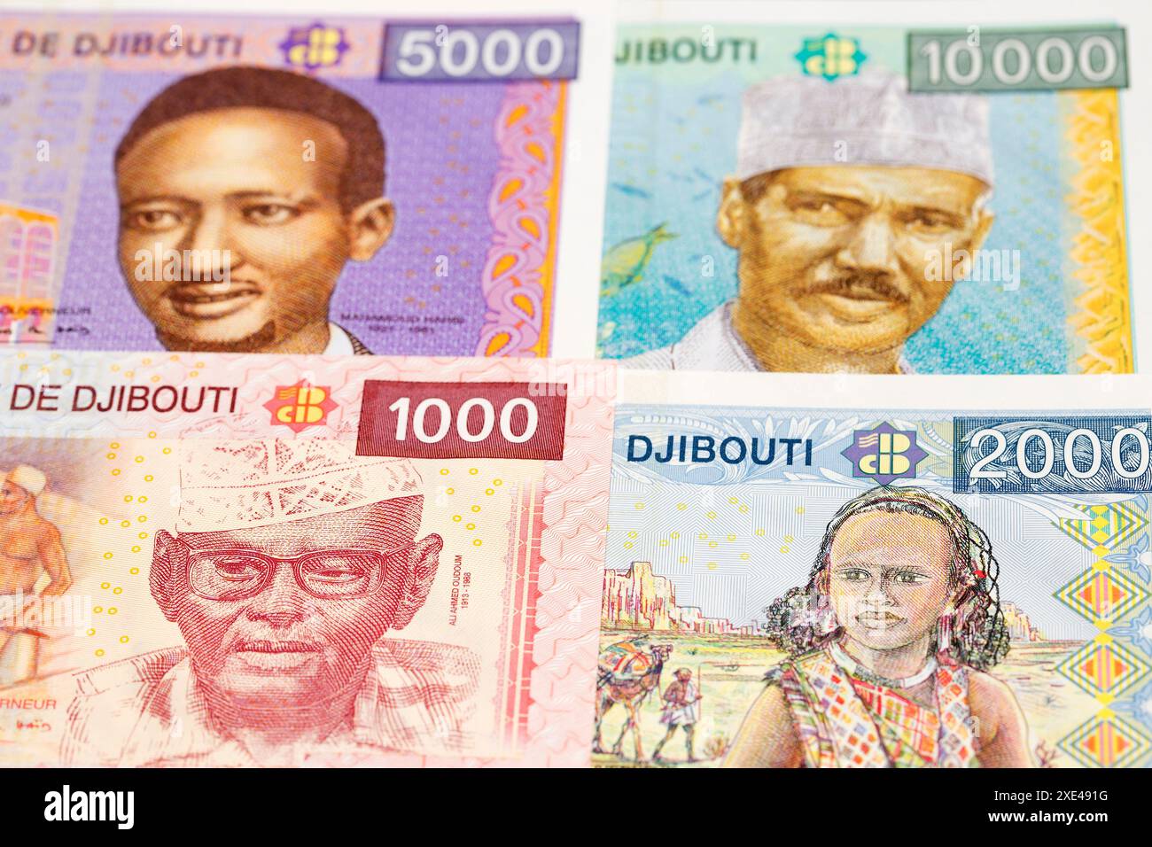 Djiboutian franc a business background Stock Photo - Alamy