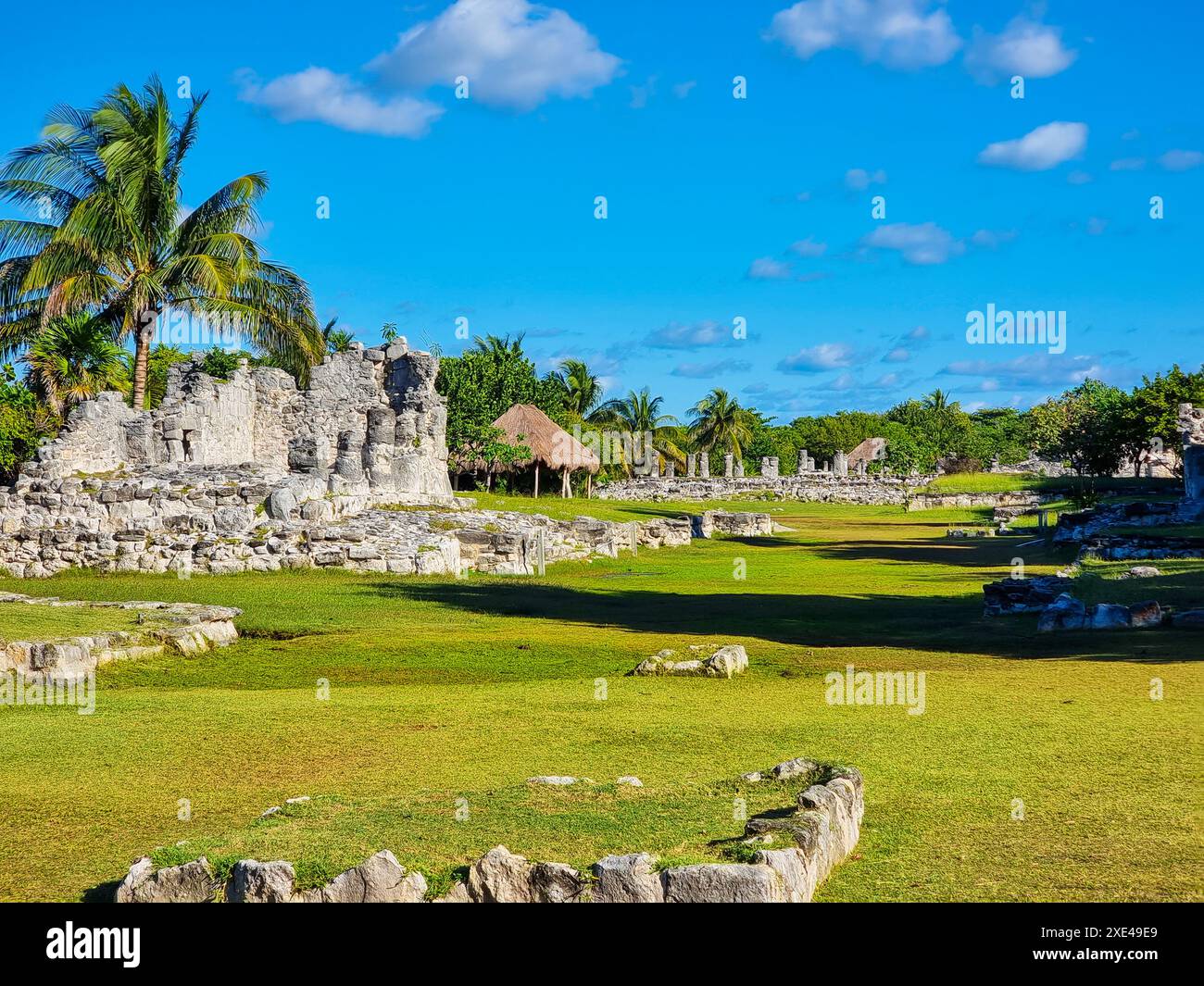 Mexico,, Cancun,, Mayan ruins in the El Rey archaeological zone Stock ...