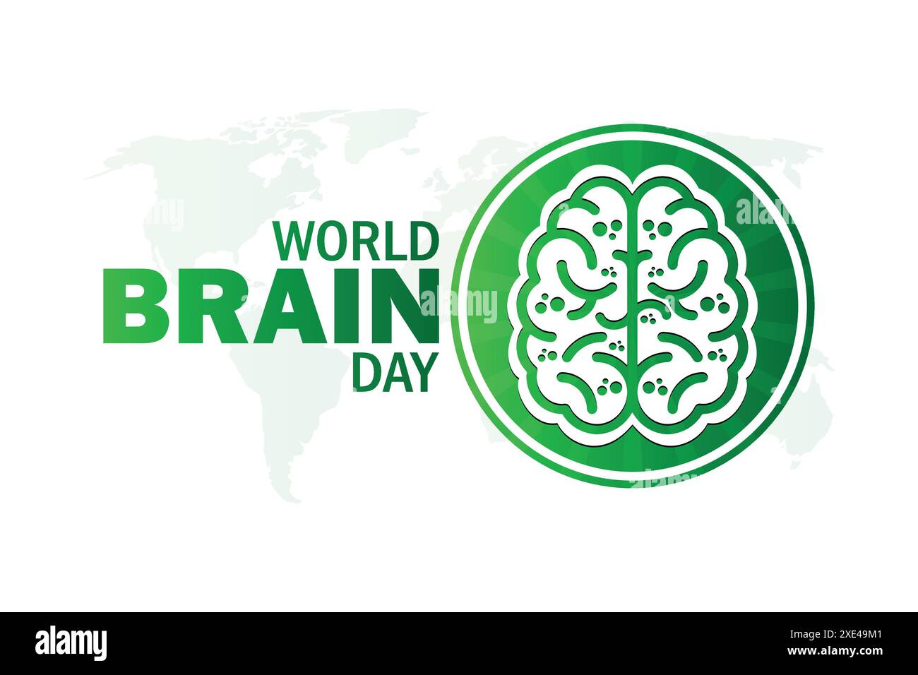 World Brain Day. Holiday concept. Template for background, banner, card ...