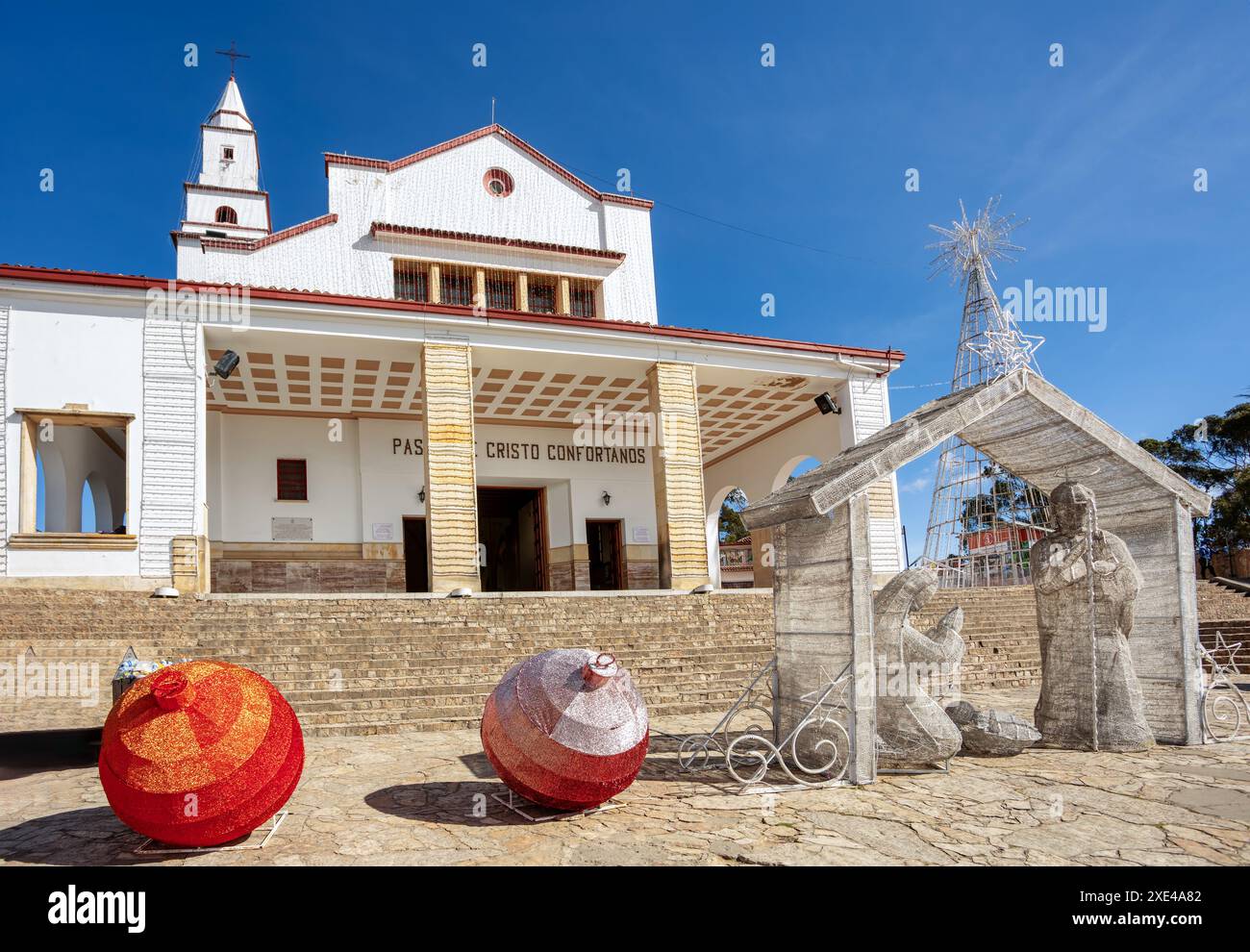 Monserrate Sanctuary is a Catholic shrine in Bogota, Colombia Stock ...