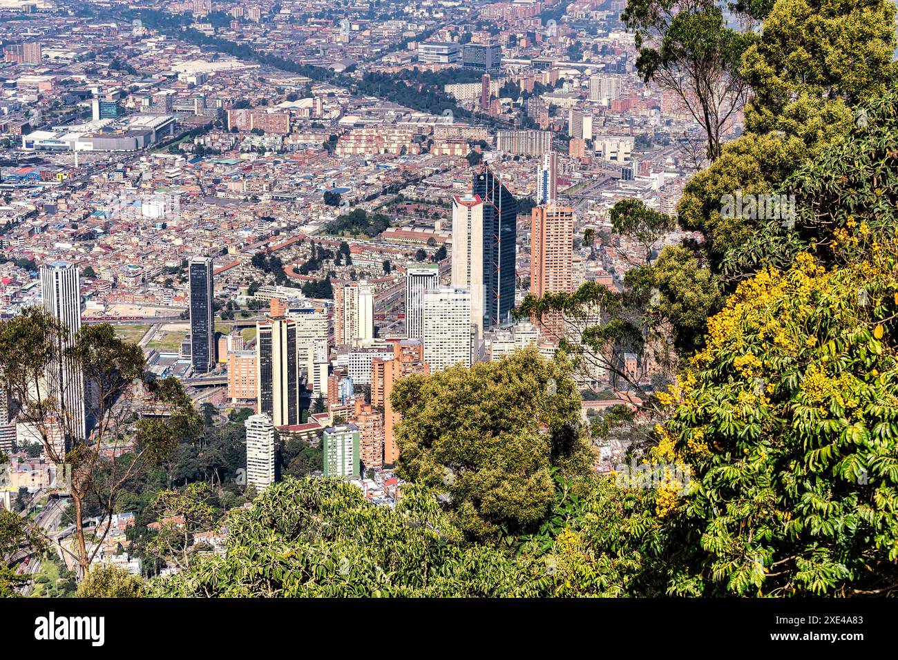 Cityscape view of Bogota, capital city of Colombia, and one of the ...