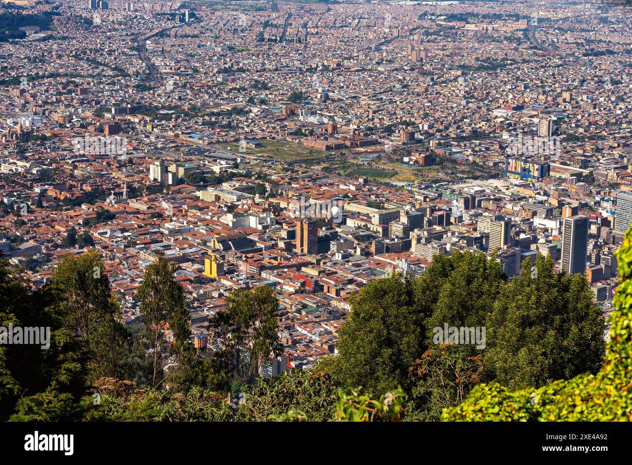 Cityscape view of Bogota, capital city of Colombia, and one of the ...