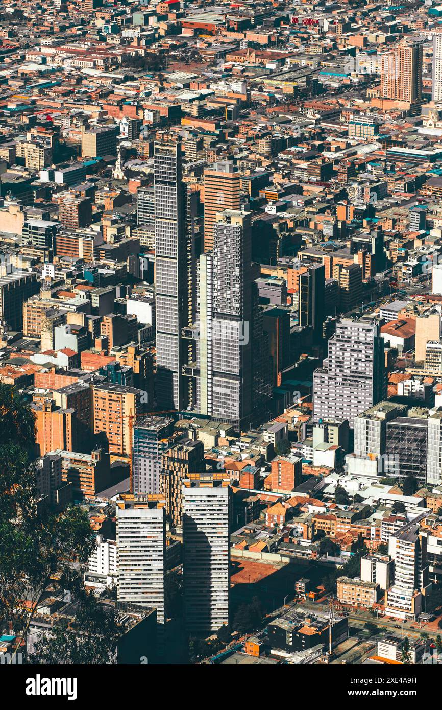 Cityscape view of Bogota, capital city of Colombia, and one of the ...