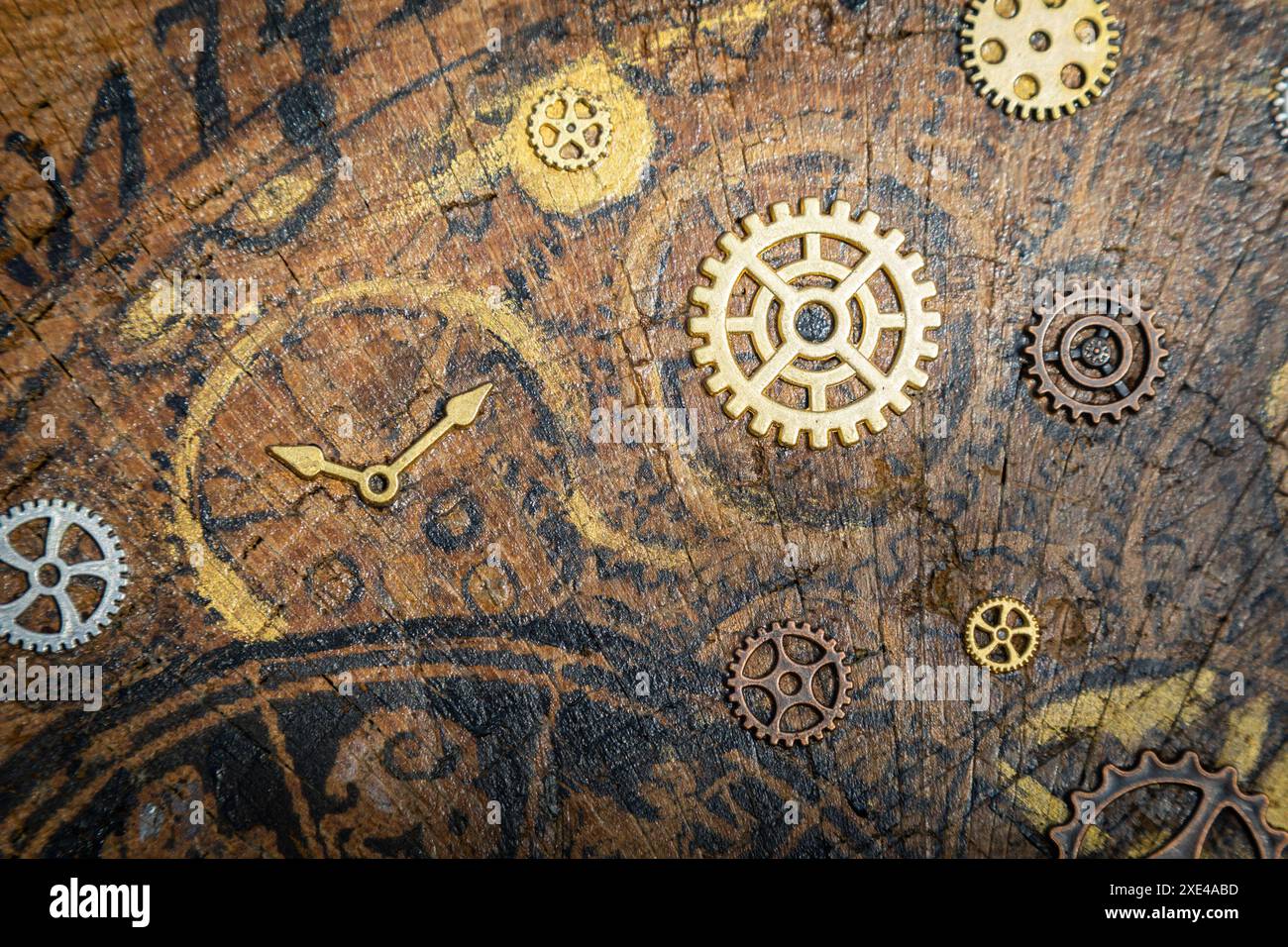 Vintage time background - Concept for aged, calendar, timer Stock Photo ...