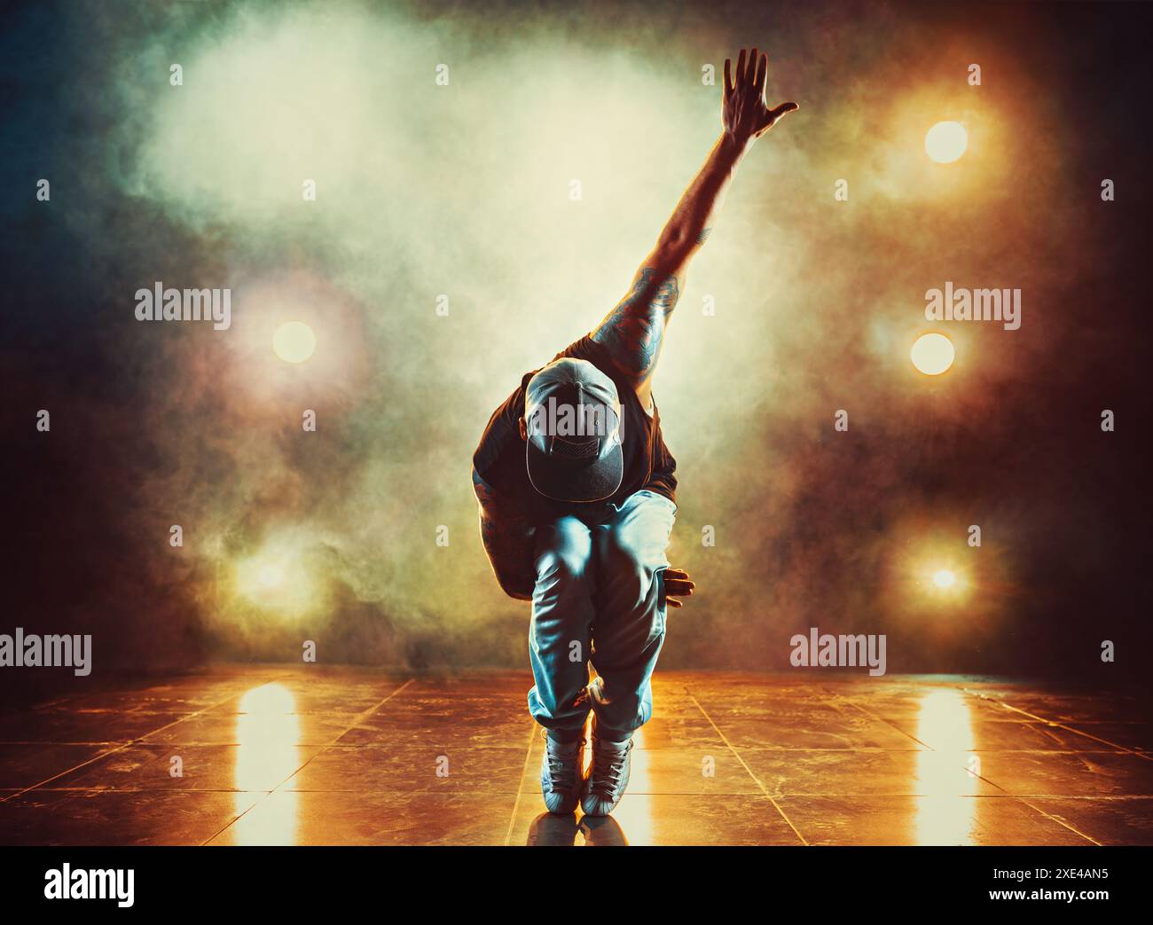 Cool young man dancing hi-res stock photography and images - Alamy