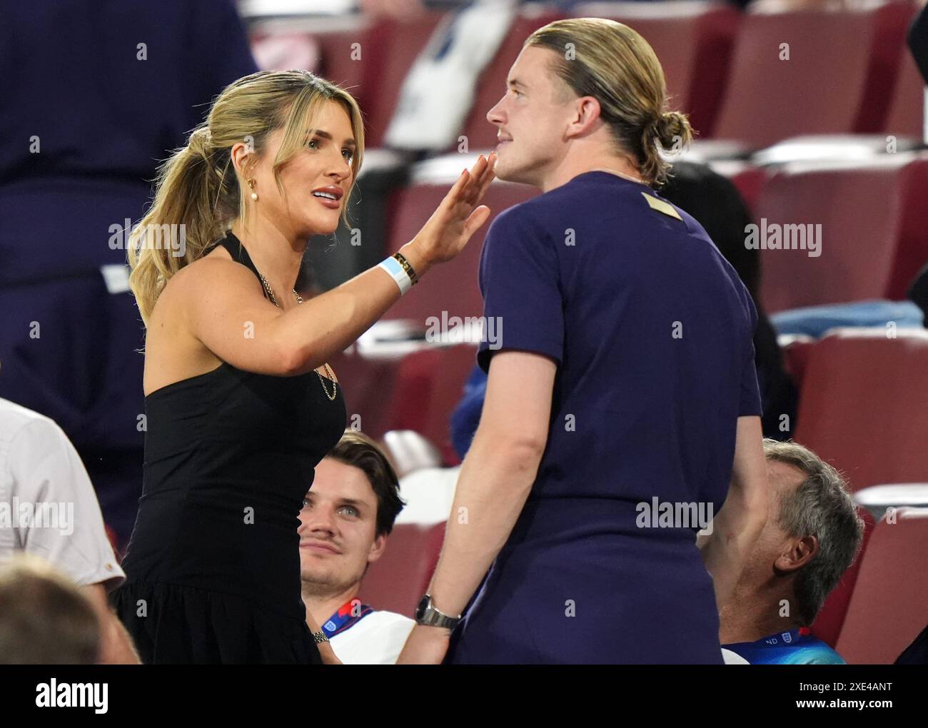 England's Conor Gallagher with partner Aine May Kennedy following the ...