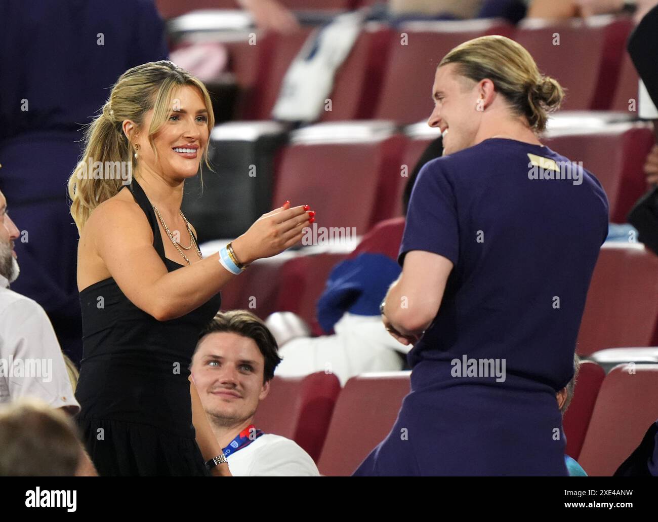 England's Conor Gallagher with partner Aine May Kennedy following the ...